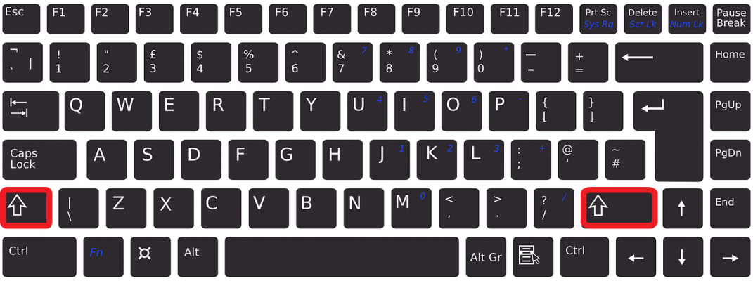 Wo ist die Umschalttaste auf der Tastatur? - Tech-Aktuell