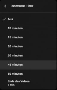 YouTube Sleep-Timer (Ruhemodus-Timer) einstellen – so geht´s - Tech-Aktuell